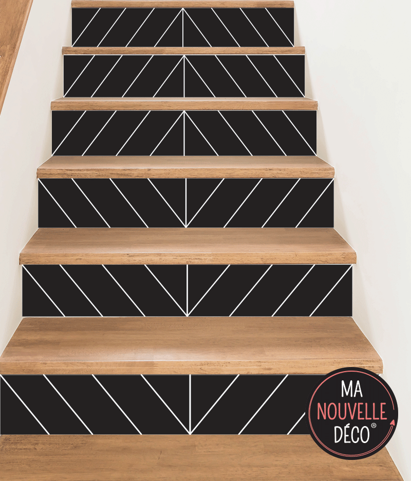 CONTREMARCHE D'ESCALIER VINYLE EVA|Jouez sur les perspectives